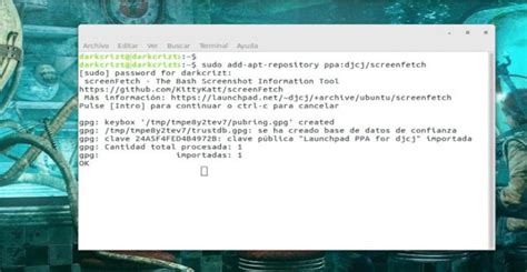 Cài đặt ScreenFetch 3 8 0 trên Ubuntu 17 04 Zesty Zapus