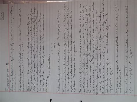 Class SCIENCE Practical Readings And Projects Class ISC Physics Practical Experiments And