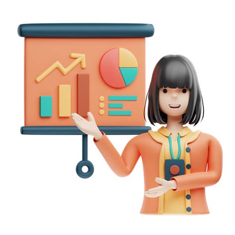 Training Presentation Presenting Analytics Chart Graph 3d
