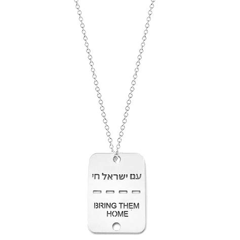 Bring Them Home Tag Necklace Sterling Silver Or Gold Plated 100 O
