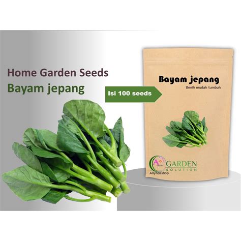 Jual Bibit Sayuran Bayam Jepang Horenzo F1 Hibrida Premium Isi 100