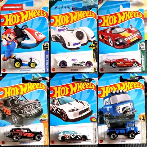 Hot Wheels Mazda 787B, Honda Civic Custom, DC The Flash Movie Batman ...