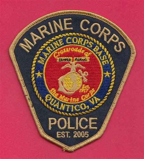 T21 Usmc Quantico Va Marine Corps Federal Police Patch Hidta Agent