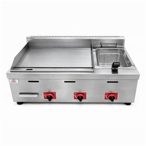 Equipo Mixto Kingstar Empfkg Plancha Y Freidora Gas Restaurante