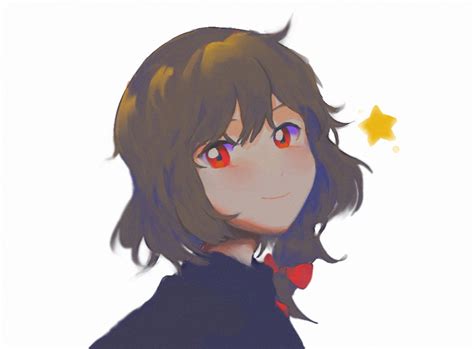 Safebooru 1girl Bow Brown Hair Closed Mouth From Side Hair Between