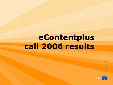 eContentplus 2007 Work Programme - ppt download