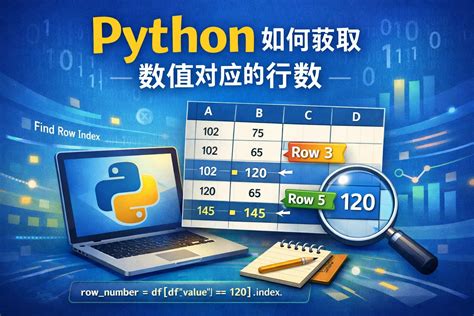 Python如何获取数值对应的行数 Python如何获取数值对应的行数