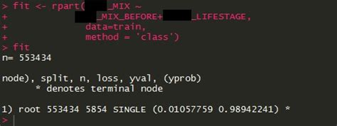 R Rpart Only Working For Integers And Not Factors Getting A Tree With No Depth Stack Overflow