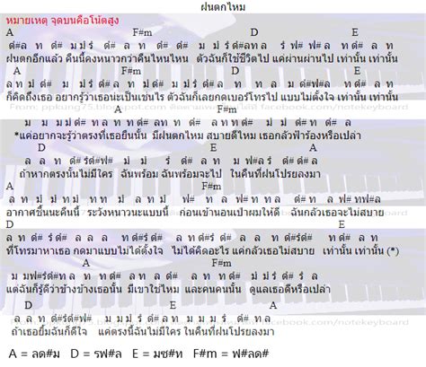 เพลงกับชีวิต เพลง ฝนตกไหม