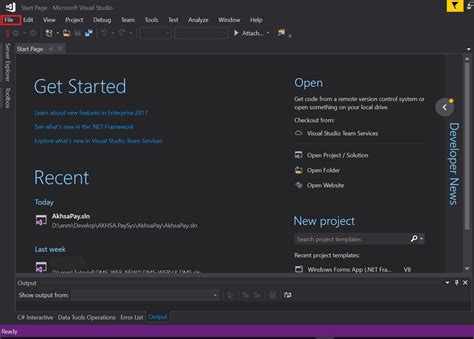 MEMBUAT PROJECT DI VISUAL BASIC NET Panduan Visual Studio