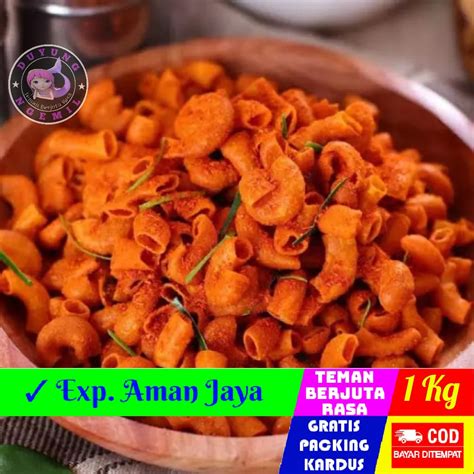 Jual 1Kg Makaroni Bantet Pedas Khas Daerah Makaroni Balado Duyung