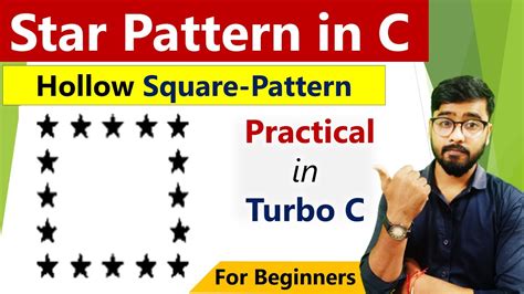 Hollow Square Star Pattern C Language Free Course Star Pattern By