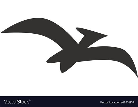 Pterodactyl Dinosaur Silhouette Royalty Free Vector Image