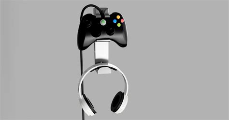 Xbox 360 Controller Headset Holder With Cable Routing By 3dp Jonathan
