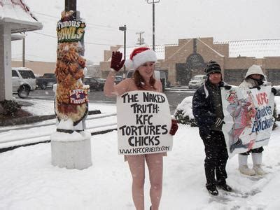 Protesting Naked In The Snow Makes One Cold Peta