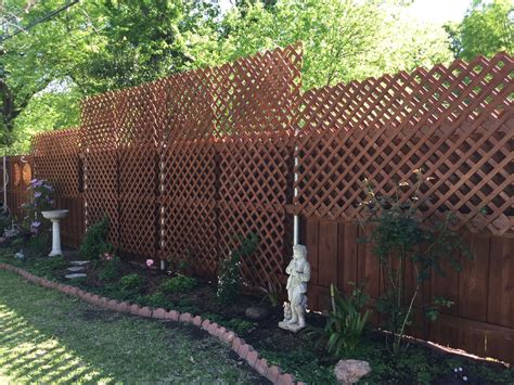 Lattice Garden Fence Garden Border Fence With Solar Lights