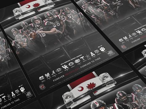 2019 Gamecock Football Poster On Behance