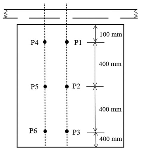 Setting Of The Six Pressure Monitoring Points P1 P2 And P3 Locates