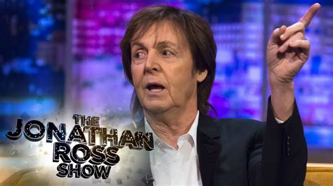 Paul Mccartney Talks About John Lennon The Jonathan Ross Show Youtube