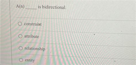 Solved A N ﻿is