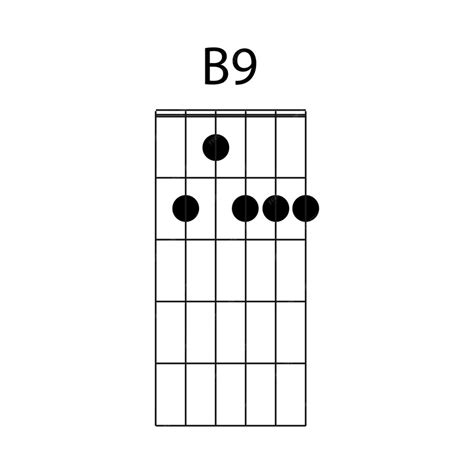 Premium Vector B9 Guitar Chord Icon