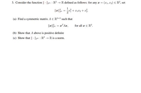 Answered 3 Consider The Function P₁ R² → Bartleby