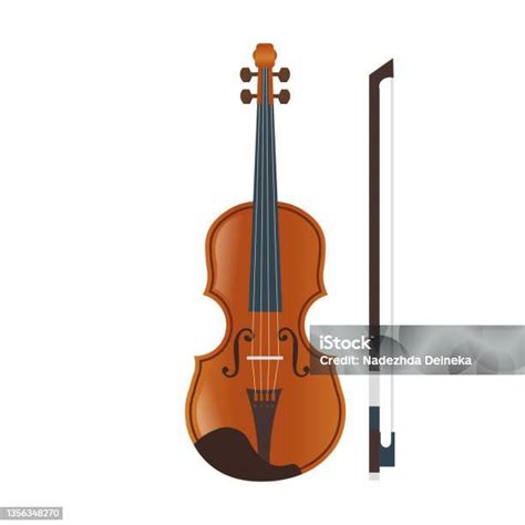흰색 배경에 고립 바이올린 악기 벡터 비올라에 대한 스톡 벡터 아트 및 기타 이미지 비올라 바이올린 연주자 전통 Istock