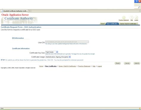 learning soa requesting certificate for sso authentication