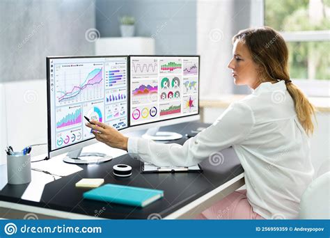 Kpi Business Analytics Data Dashboard Stock Image Image Of Chart