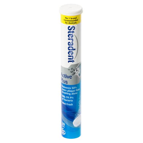 Buy Steradent Active Plus Denture Tablets Chemist Direct
