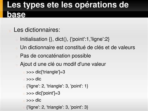 Ppt Python Les Bases Du Langage Powerpoint Presentation Free