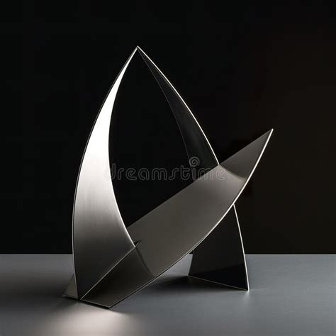 A Metal Sculpture Sitting On Top Of A Table Ai Generative Image Stock