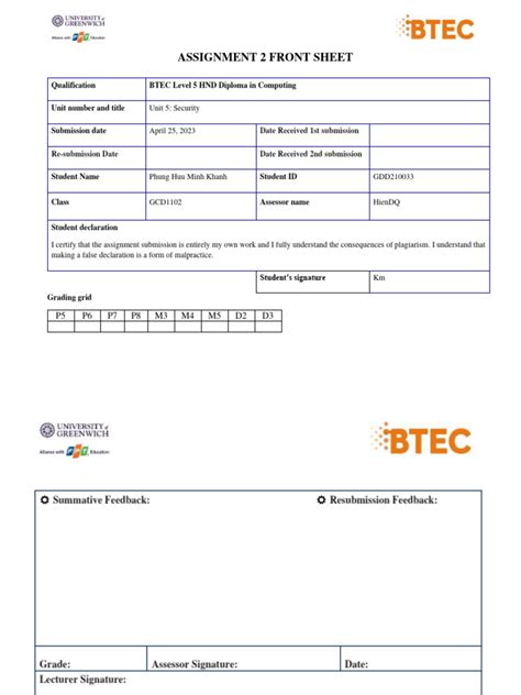Btec Hnd Computing Security Assignment Pdf Security Computer Security
