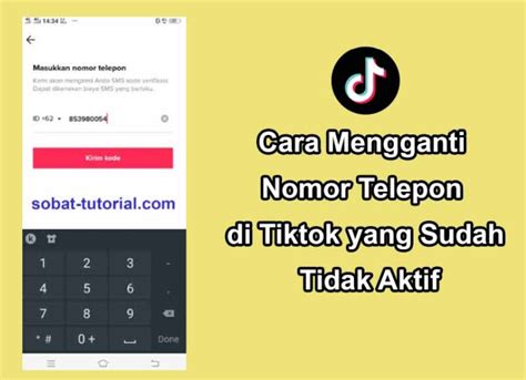 Cara Mengganti Nomor Telepon Di Tiktok Yang Sudah Tidak Aktif Sobat Tutorial