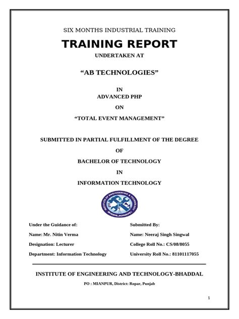 final report pdf php world wide web
