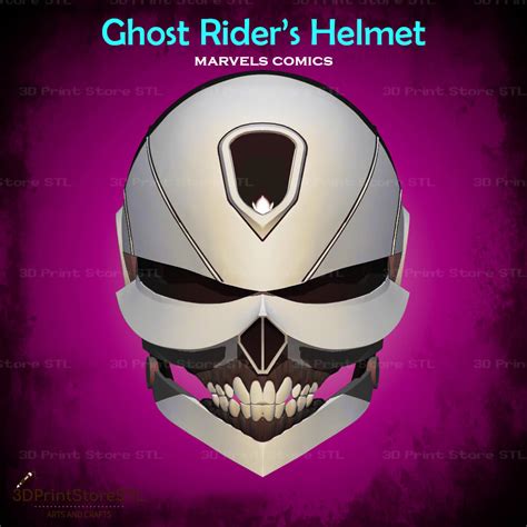 Ghost Rider Helmet Cosplay Marvels Midnight Suns 3d Model By