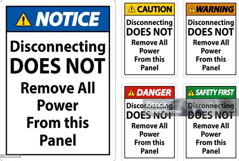 Warning Disconnecting Does Not Remove All Power From This Panel Stock