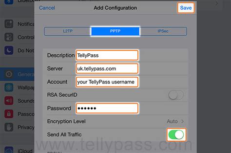 Configure Ipad Vpn Tellypass