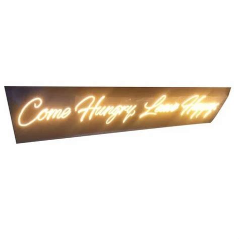 Acrylic Rectangle Led Sign Board For Advertisement 2 5x8 Feet Lxw