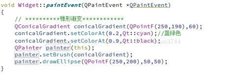qt5 9中线性渐变qlineargradient类，辐射渐变qradialgradient类，锥形渐变qconicalgradient类用法
