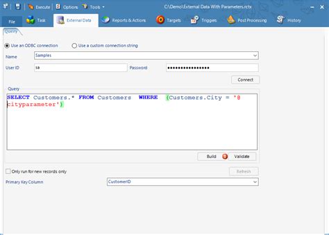 How To Pass Query Parameter Values To Remicrystal Using The Command Line