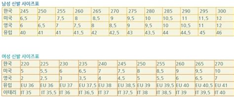 남자 여자 아기 신발사이즈표 발사이즈 재는법 미리알아보기 네이버 블로그