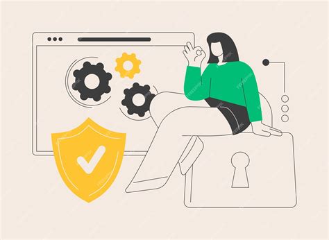 Premium Vector Cyber Security Data Protection Abstract Concept Vector