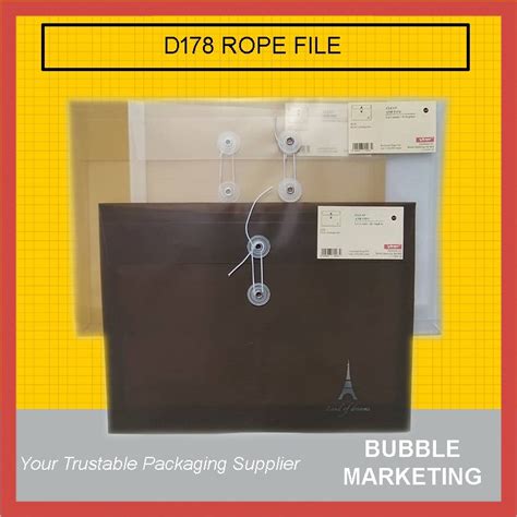 Masterborong A4 Size Rope Document File Horizontal Fail Tali Saiz