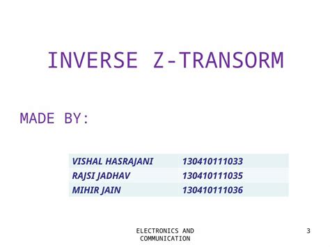 Ppt Inverse Z Transform Ppt Dokumentips