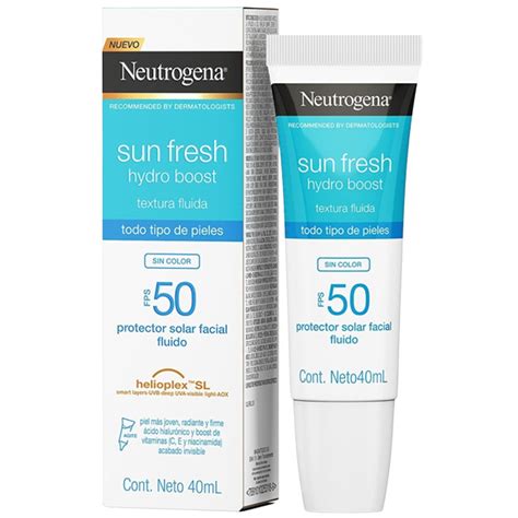 Bloqueador Facial Neutrogena Hydro Boost Sin Color Fps50 Frasco 40ml