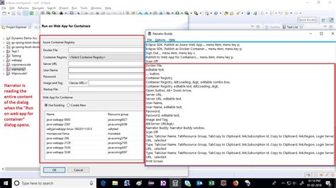 Azure Toolkit A11yMAS Accessibility Narrator MAS4 2 1 Eclipse