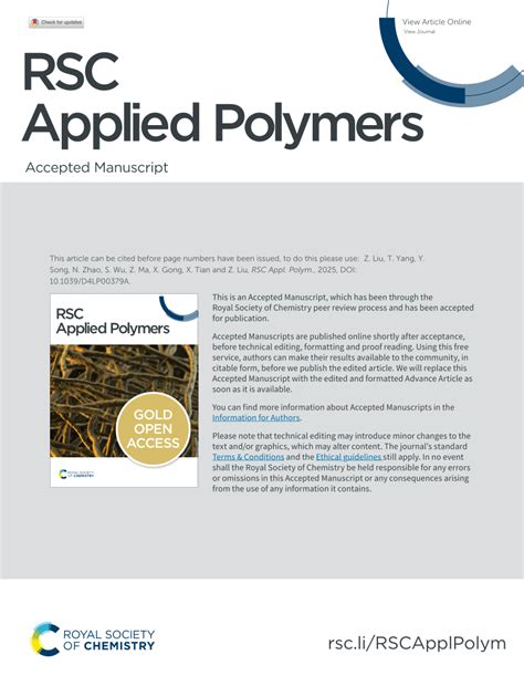 Pdf Hypercrosslinked Polymer By An External Crosslinker Strategy