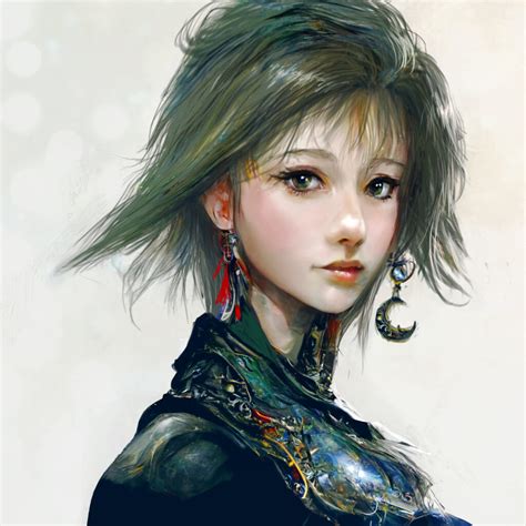Artstation Final Fantasy Portrait Style