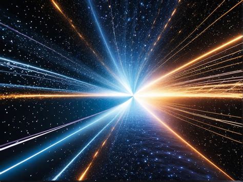 Premium Photo Time And Space Experiment Of Particle Physics Particle